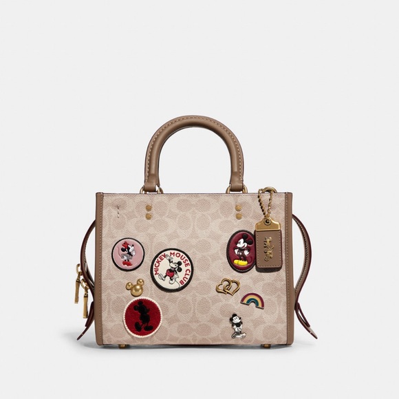Coach | Bags | New Coach Disney X Coach Rogue 25 In Signature Canvas ...